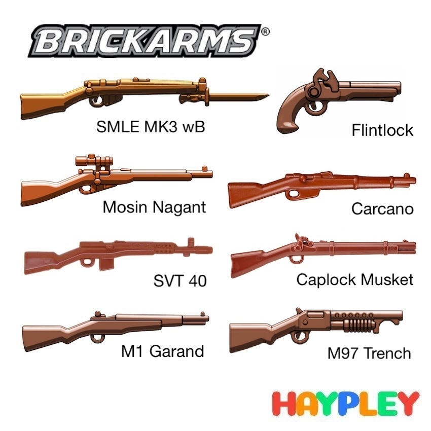 BrickArms Phụ kiện quân đội cho nhân vật LEGO màu nâu - Haypley ...