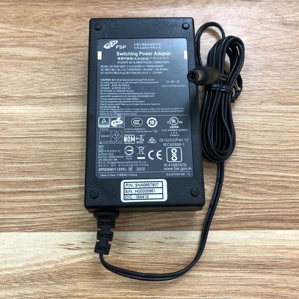 Chuyển nguồn Adapter FSP 54V 1.2A FSP065-DWAN3 đầu cắm Jack DC 5.5*2 ...