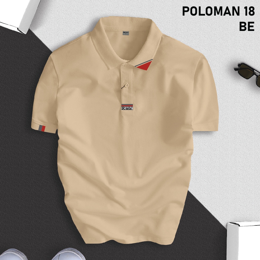 Áo Polo POLOMAN 18 năng động, vải đứng form, unisex nam nữ, năng động ...