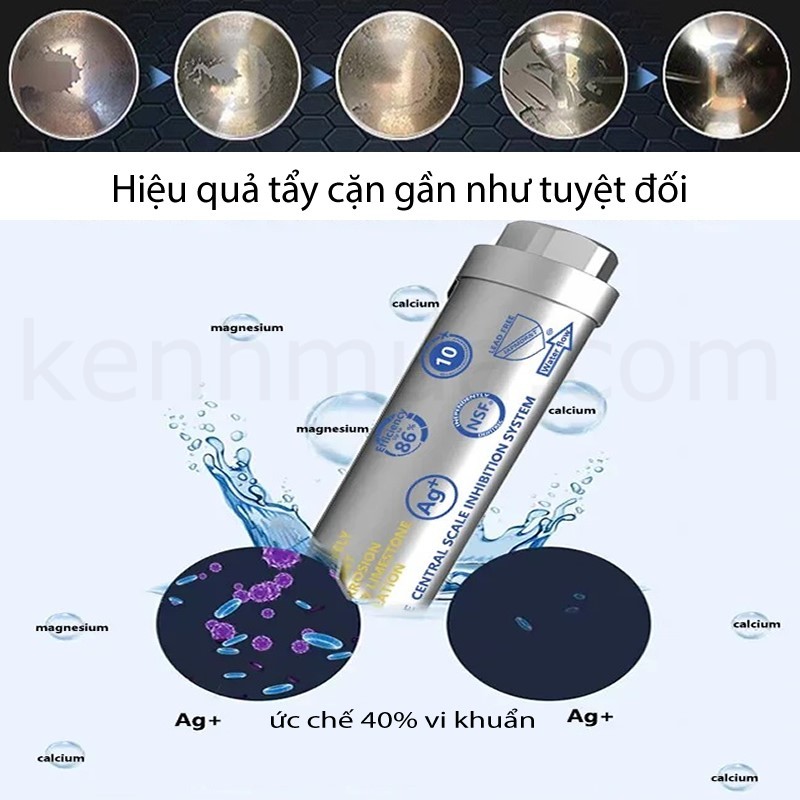 Thiết bị làm mềm nước cứng, tẩy cáu cặn canxi bằng phương pháp điện ...