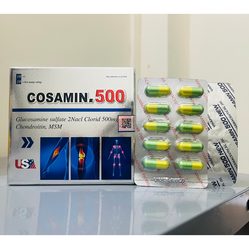 Viên uống bổ khớp COSAMIN 500 - bổ sung Glucosamin tái tạo sụn và khớp ...