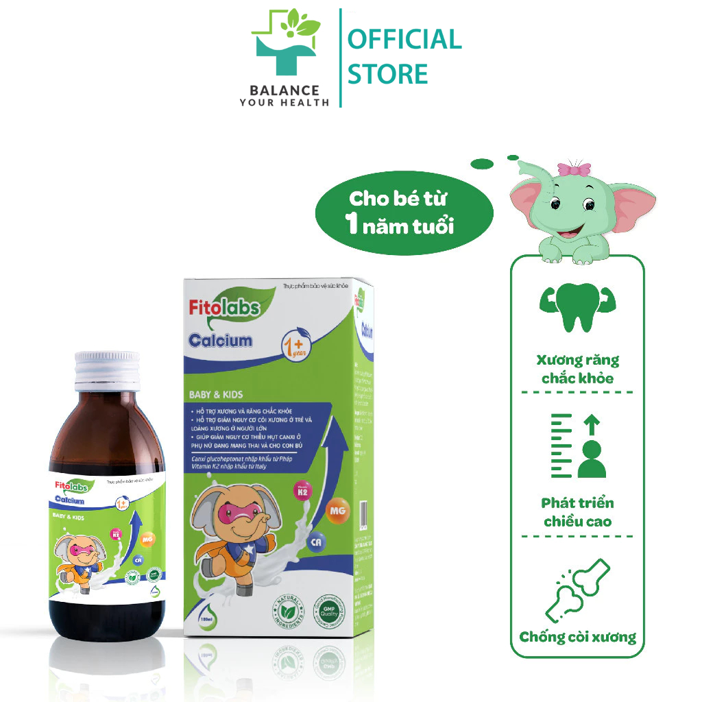 Canxi hữu cơ cho bé Fitolabs chai 120ml | Shopee Việt Nam