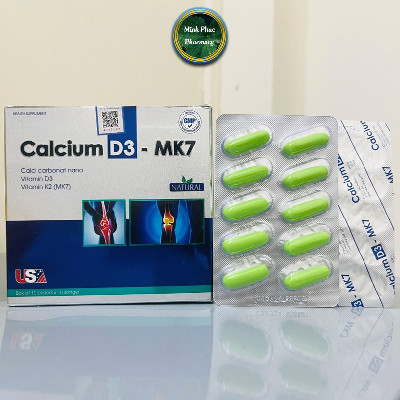 CALCIUM-D3 MK7 - Bổ sung Canxi nano chắc khỏe xương | Shopee Việt Nam