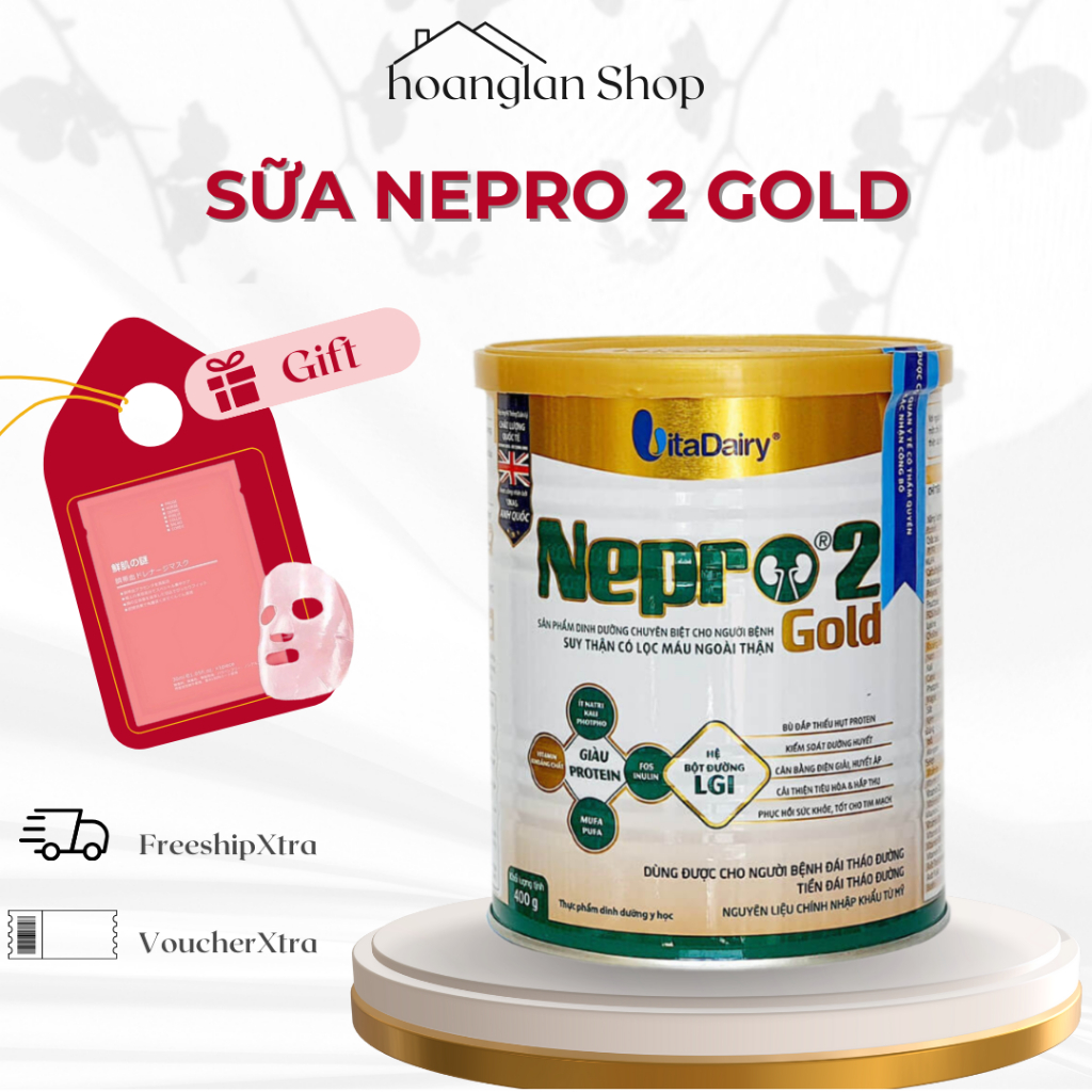 Sữa Nepro 2 Gold 400g Dành Cho Người Chạy Thận Và Bị Tiểu Đường Bổ Sung ...