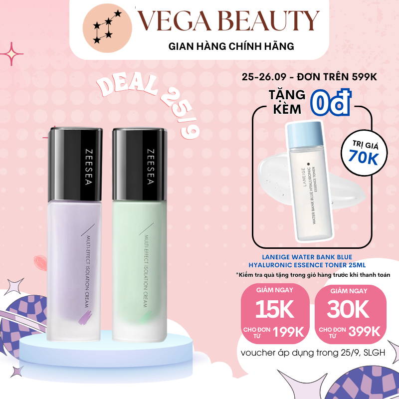 Kem lót trang điểm ZEESEA Multi-Effect Isolation Cream giúp hiệu chỉnh sắc tố da đem lại lớp nền ...