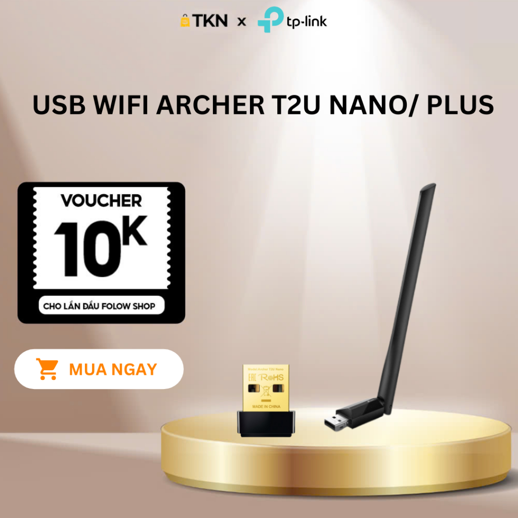 Bộ Chuyển Đổi USB Wifi TP-LINK ARCHER T2U NANO / PLUS Băng Tần Kép ...