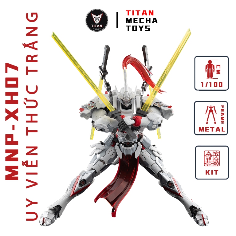 [ Hàng Sẵn ] Mô hình đồ chơi lắp ráp 1/100 MNP-XH07 Uy Viễn Thức White ...