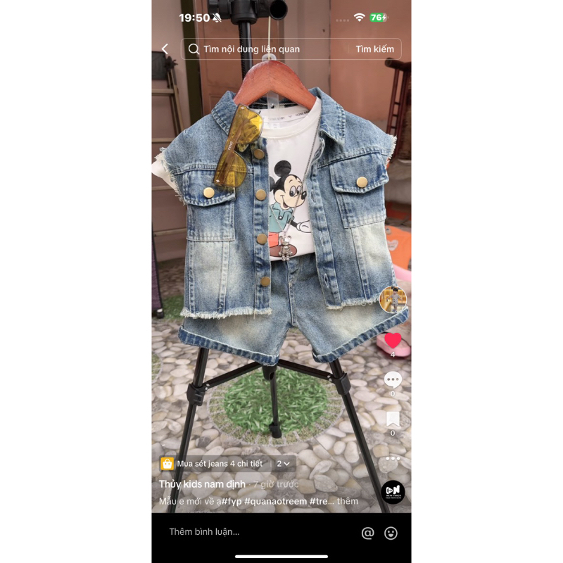 sét bộ ba lỗ jeans 3 chi tiết của bé trai sai 8-19kg | Shopee Việt Nam