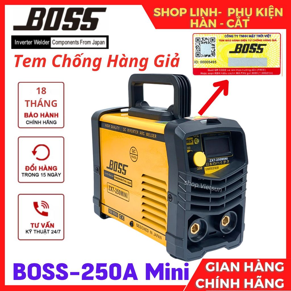 Máy hàn Boss ZX7 250 mini hàng công ty chính hãng | Shopee Việt Nam