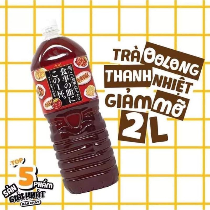 Trà Ô Long Asahi Hỗ trợ Giảm Cân- Giảm Mỡ / chai 2L (Thùng 6 Chai) - Hàng Nội Địa Nhật | Shopee ...
