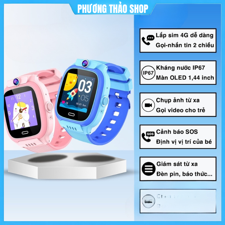 Đồng Hồ Thông Minh Trẻ Em W11 - Y92 - 85 - Q12 , Lắp Sim Nghe Gọi - Định Vị - Video Call Cảnh ...