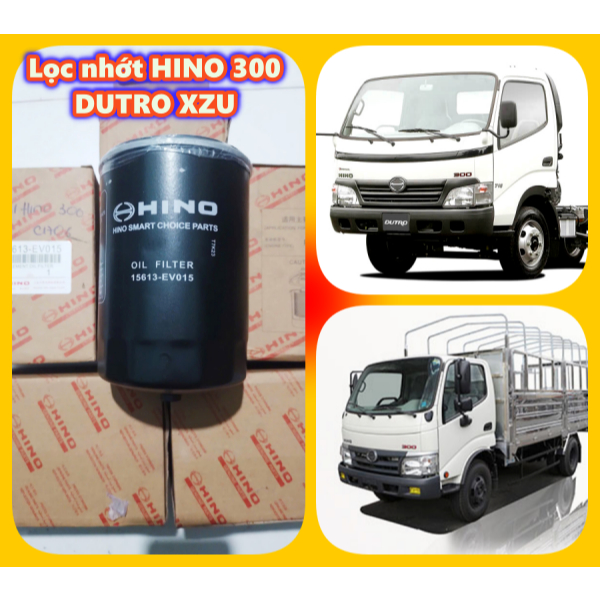 Lọc nhớt xe tải HINO 300 DUTRO XZU 1T9 2T5 3T5 5T chính hãng 15613 ...