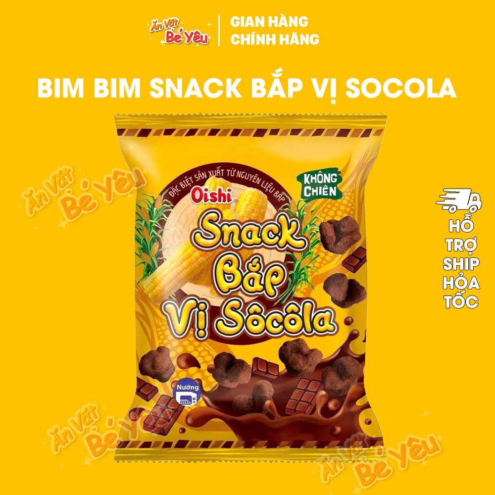 Bim bim Oishi snack bắp vị socola 32g | Shopee Việt Nam