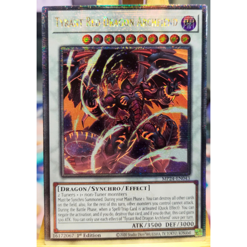[KW2 Yugioh] [EN-UK] [Nice Art] Thẻ bài Tyrant Red Dragon Archfiend - MP24-EN043 - Quarter ...