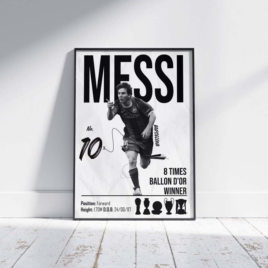 Lionel Messi Barcelona Legend -Tranh bóng đá treo tường [Profile Poster ...