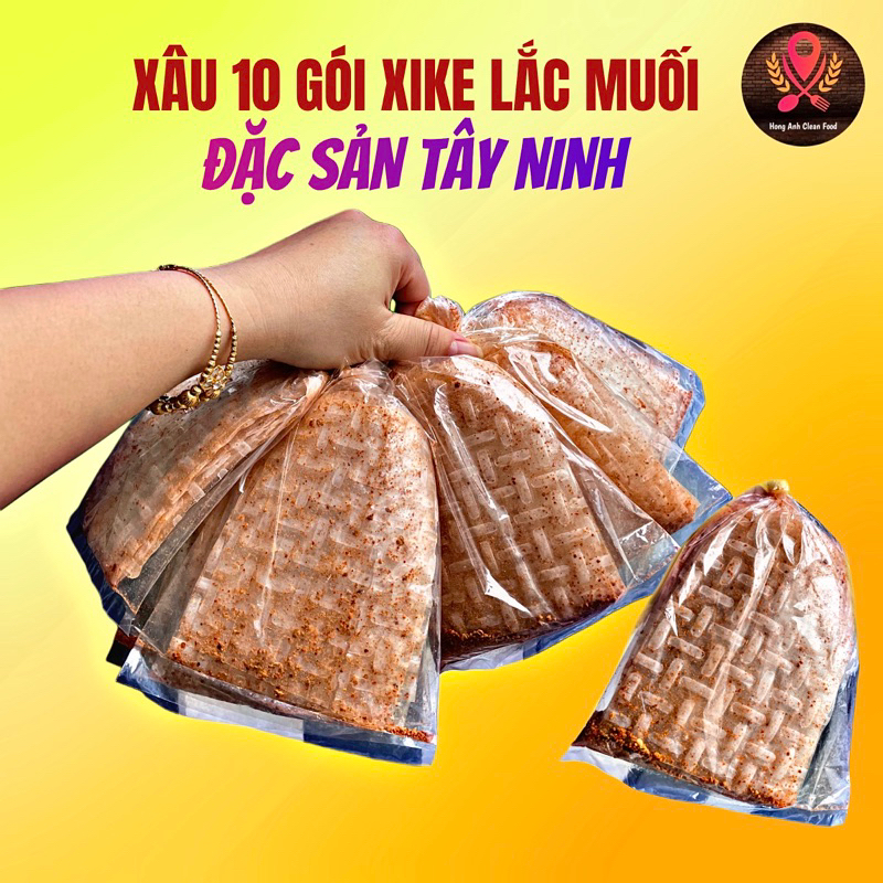 (XÂU 10 GÓI) Đặc Sản Tây Ninh BÁNH TRÁNG XiKe LẮC MUỐI TÔM Mặn Ngọt Cay ...
