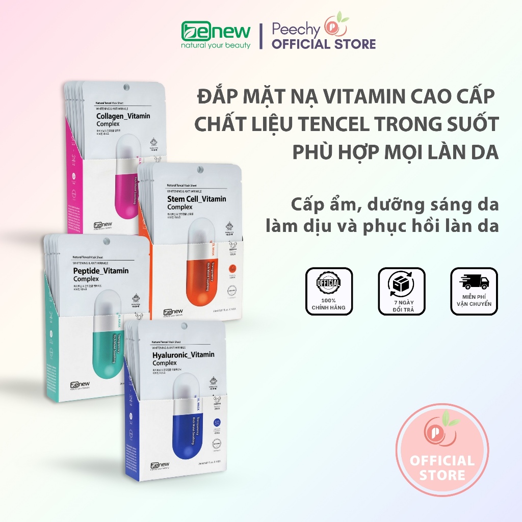 [CHÍNH HÃNG] Mặt Nạ Dưỡng Da BENEW Vitamin Complex 26ml Hộp 10 Miếng ...