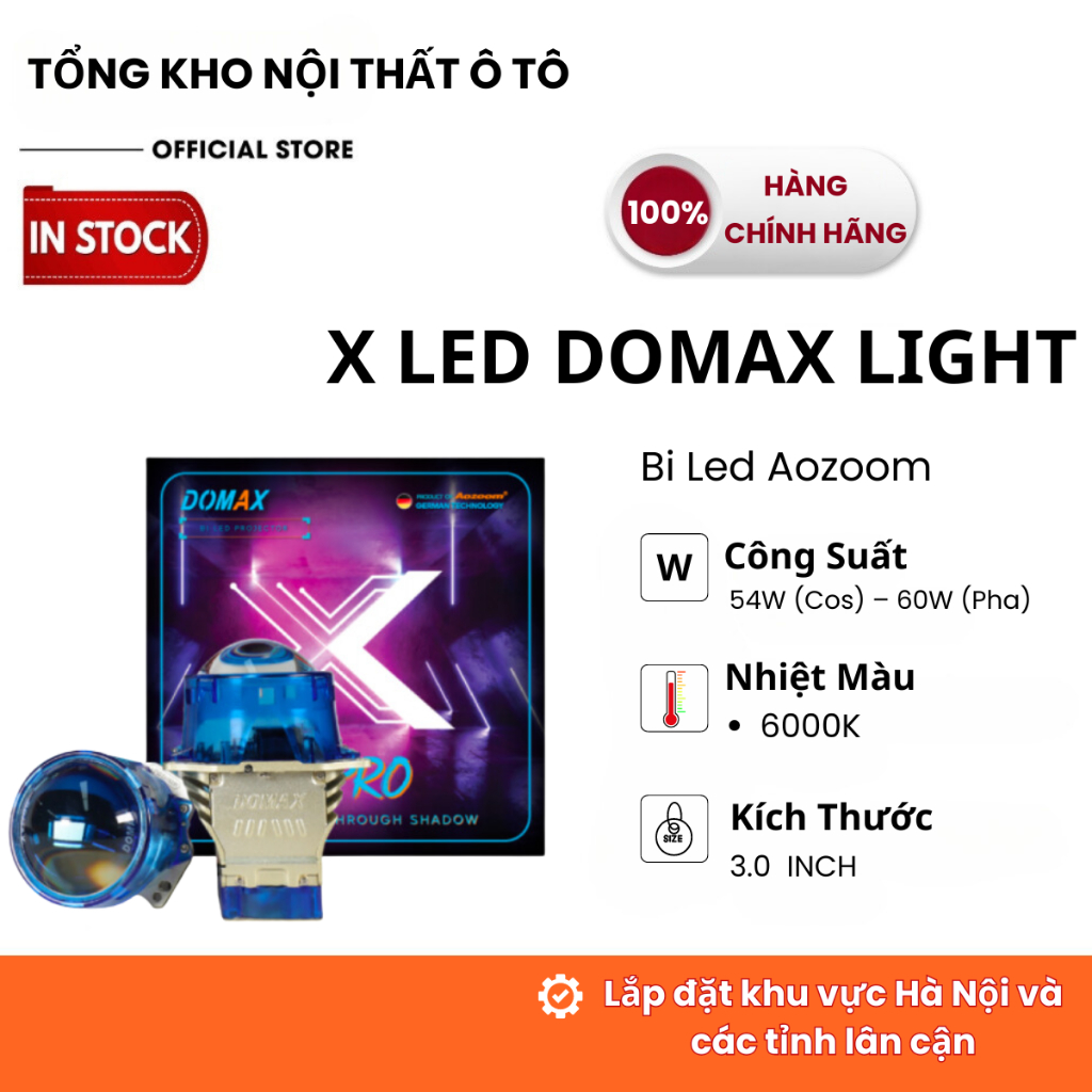 Đèn Bi X Led Domax Light Pro Chính Hãng Aozoom Đỉnh Cao Tăng Sáng Cho Xe Hơi Độ Đèn Ô Tô Cao Cấp ...