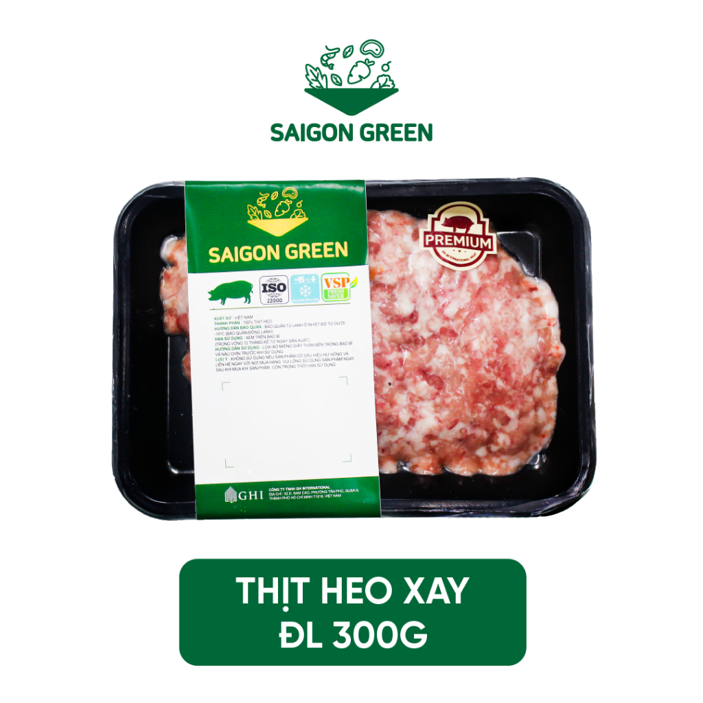 Thịt Heo Xay Saigon Green 300G - Đông lạnh | Shopee Việt Nam