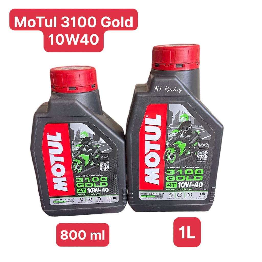 Nhớt xe máy Motul Gold 3100 10W40 800ml , Dành cho xe số , xe côn tay ...