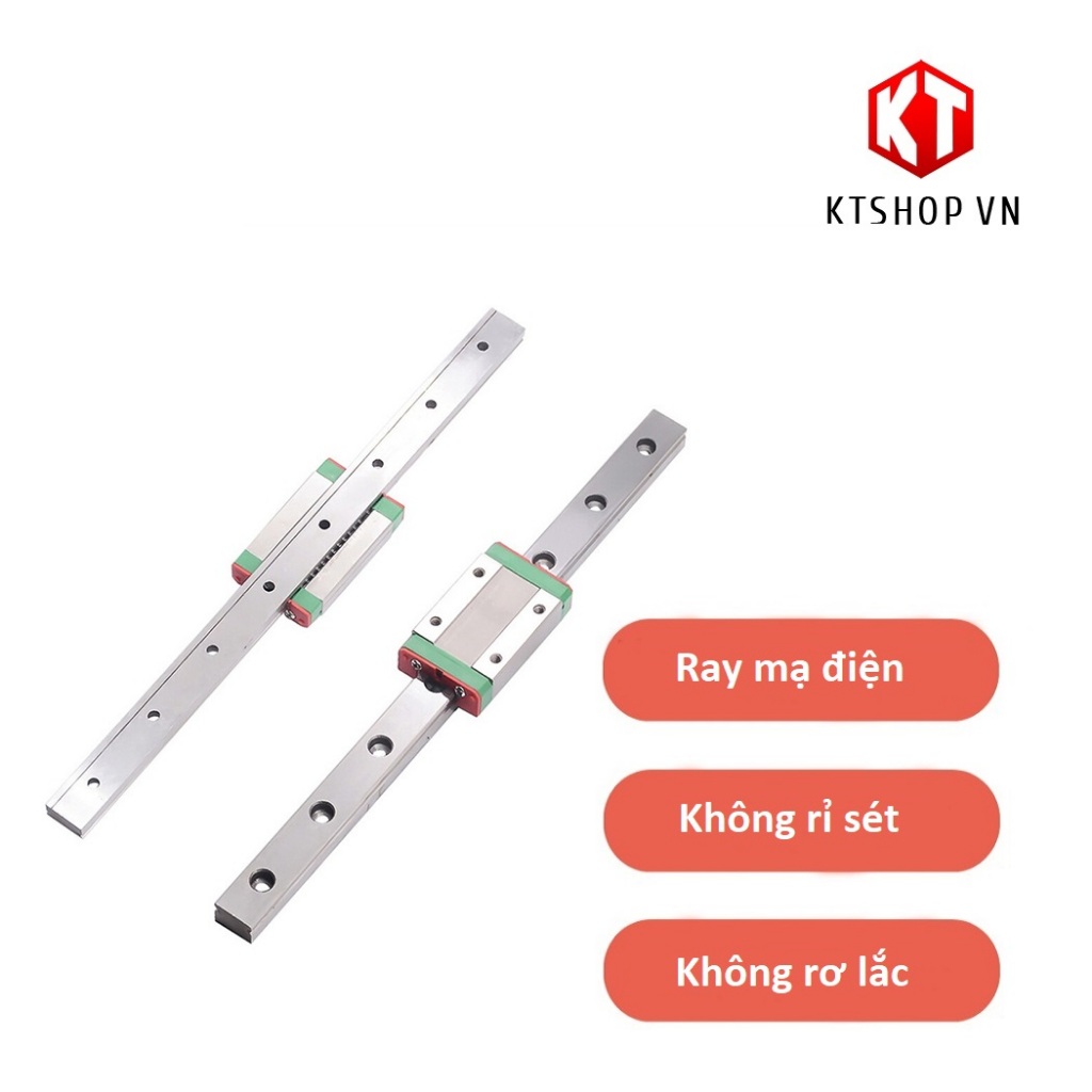 Ray Trượt MGN7 MGN9 MGN12 MGN15 Tiêu Chuẩn Hiwin Mạ Điện Không Rỉ Sét ...