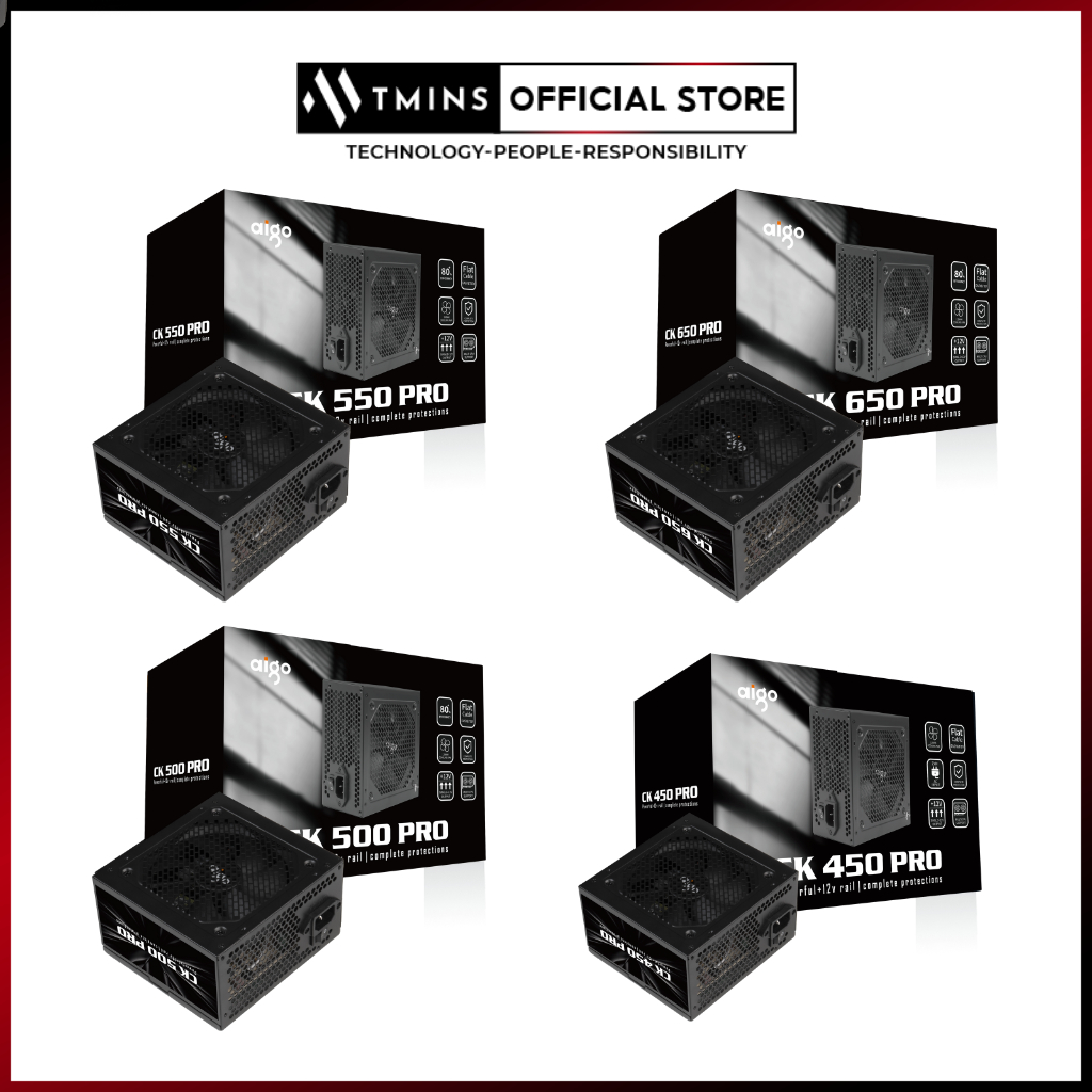 Nguồn máy tính Aigo CK450/CK500/CK550/CK650 Pro 80 plus - Hàng chính hãng | Shopee Việt Nam