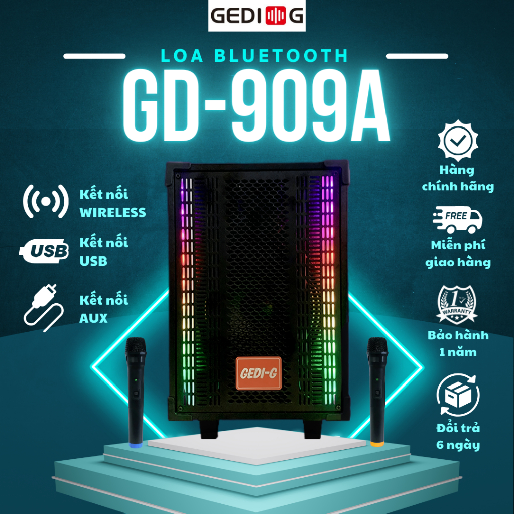 Loa Kéo GEDI-G Karaoke Bluetooth GD-909A, BD-9080Plus, GD-908 Công suất ...