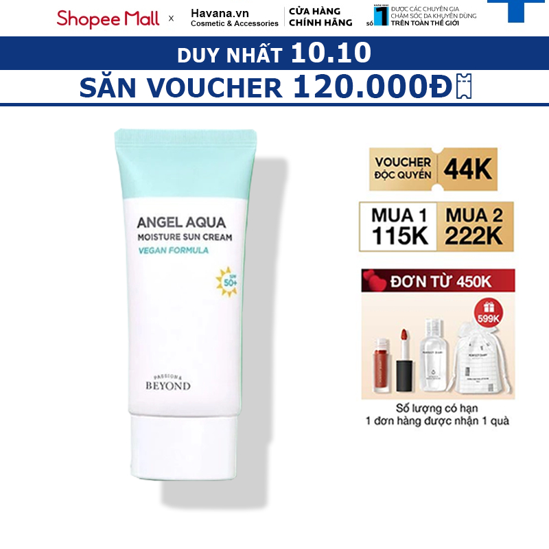 Kem Chống Nắng Beyond Angel Aqua Moisture Sun Cream 50ml | Shopee Việt Nam