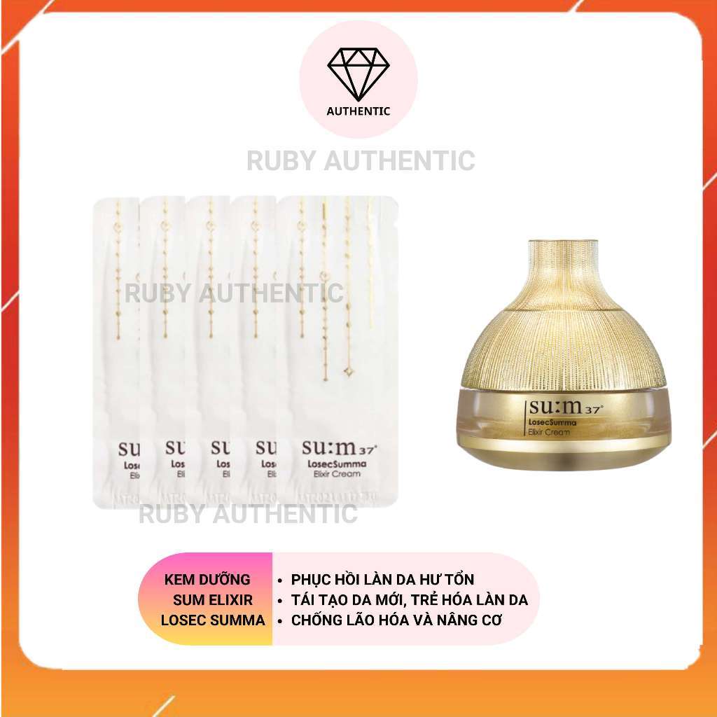 Gói Kem dưỡng Su:m 37 giúp da sáng mịn săn chắc ,chống lão hóa RUBY ...
