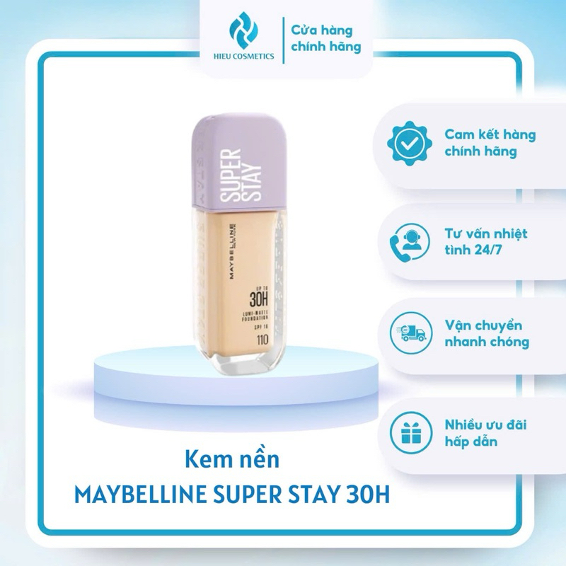 Kem Nền Che Phủ Cao, Siêu Nhẹ Mặt Maybelline Super Stay Up To 30H Lumi Matte Foundation 35ml ...