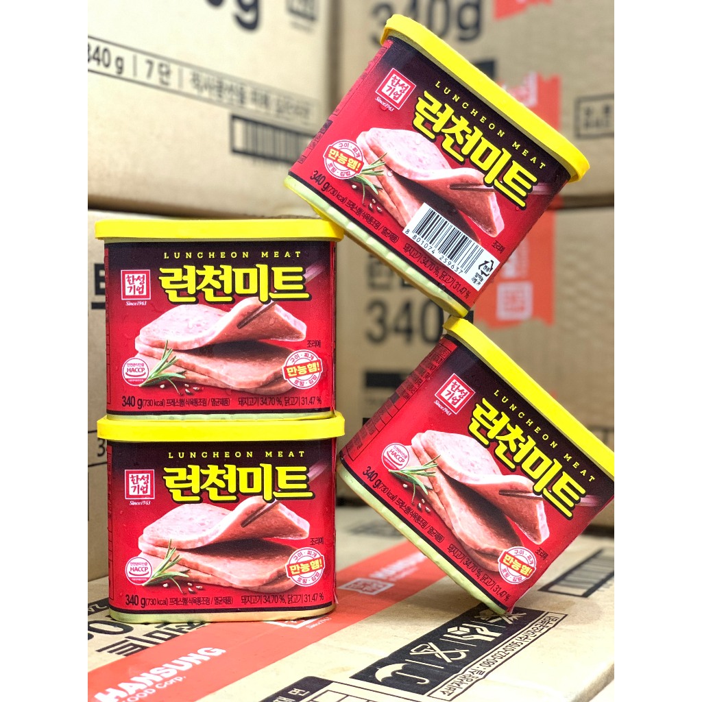 [GIÁ TỐT] Thịt hộp Hansung Lucheon meat Hàn Quốc 340g | Shopee Việt Nam
