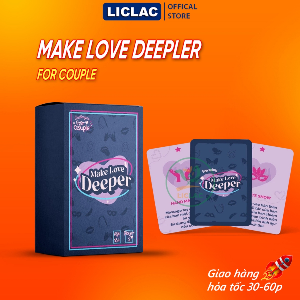 Bộ bài Make Love Deeper 55 lá - Couple Game 21+ dành cho cặp đôi hâm ...