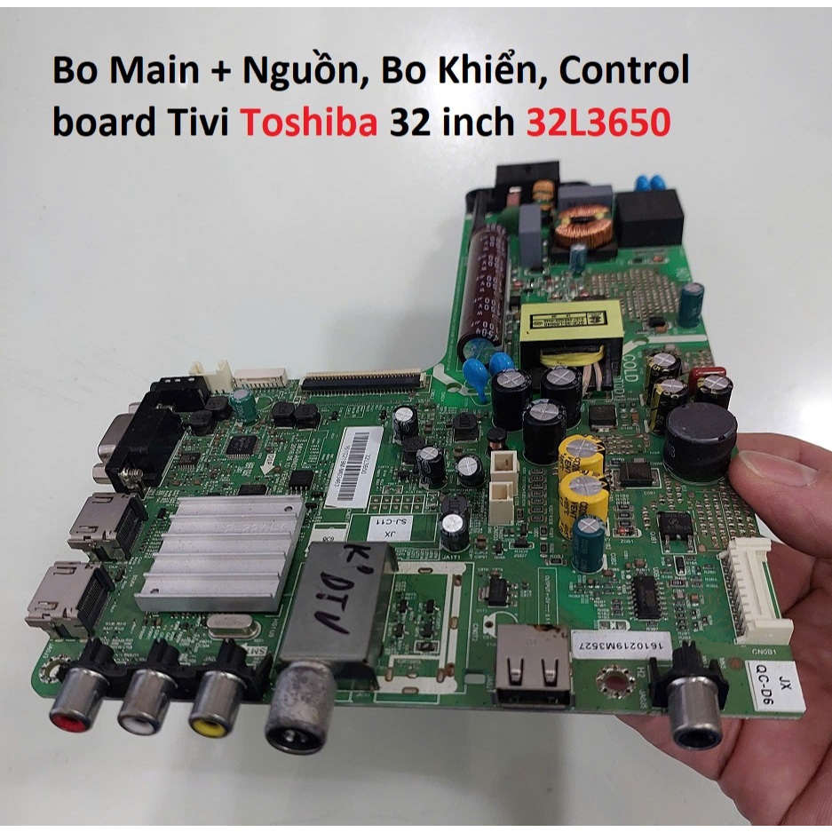Bo Main + Nguồn, Bo Khiển, Control board Tivi Toshiba 32 inch 32L3650 ...