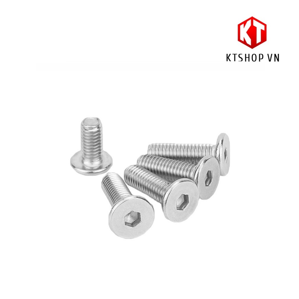 Bulong lục giác đầu bằng Inox M6 10 con | Shopee Việt Nam