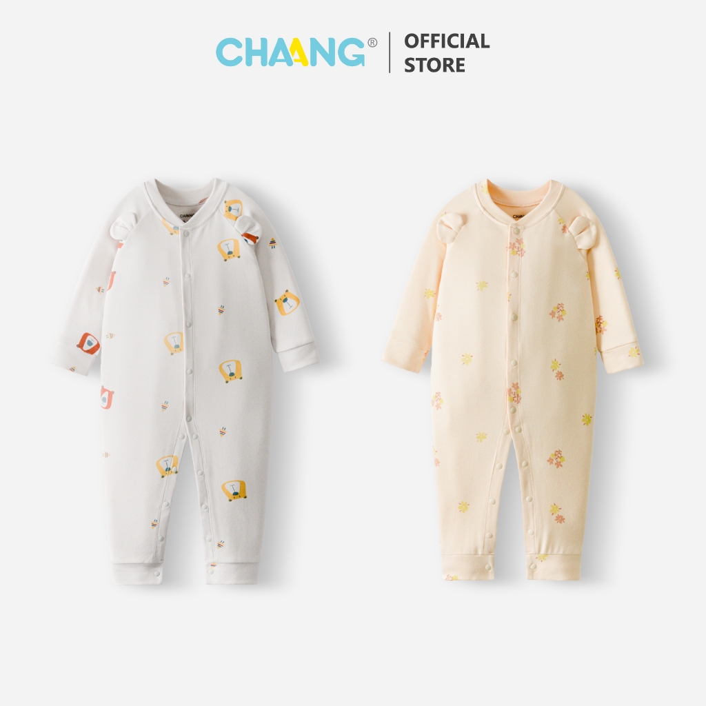 [CHAANG 0-18M] Bộ body thu đông liền thân dài tay cho bé Forest Chaang ...