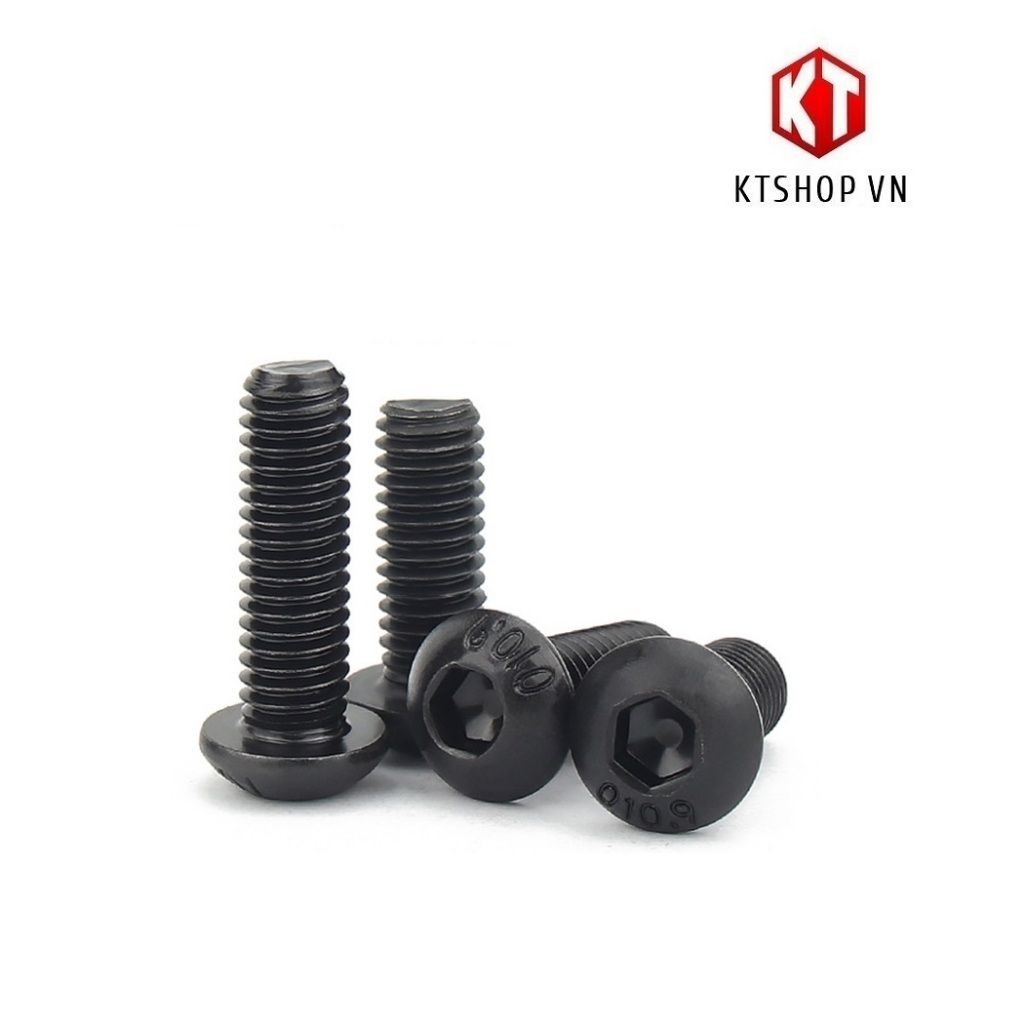 Bulong Lục Giác Đầu Dù M4 Đen Bằng Thép Carbon Cường Độ Cao 10.9 ...