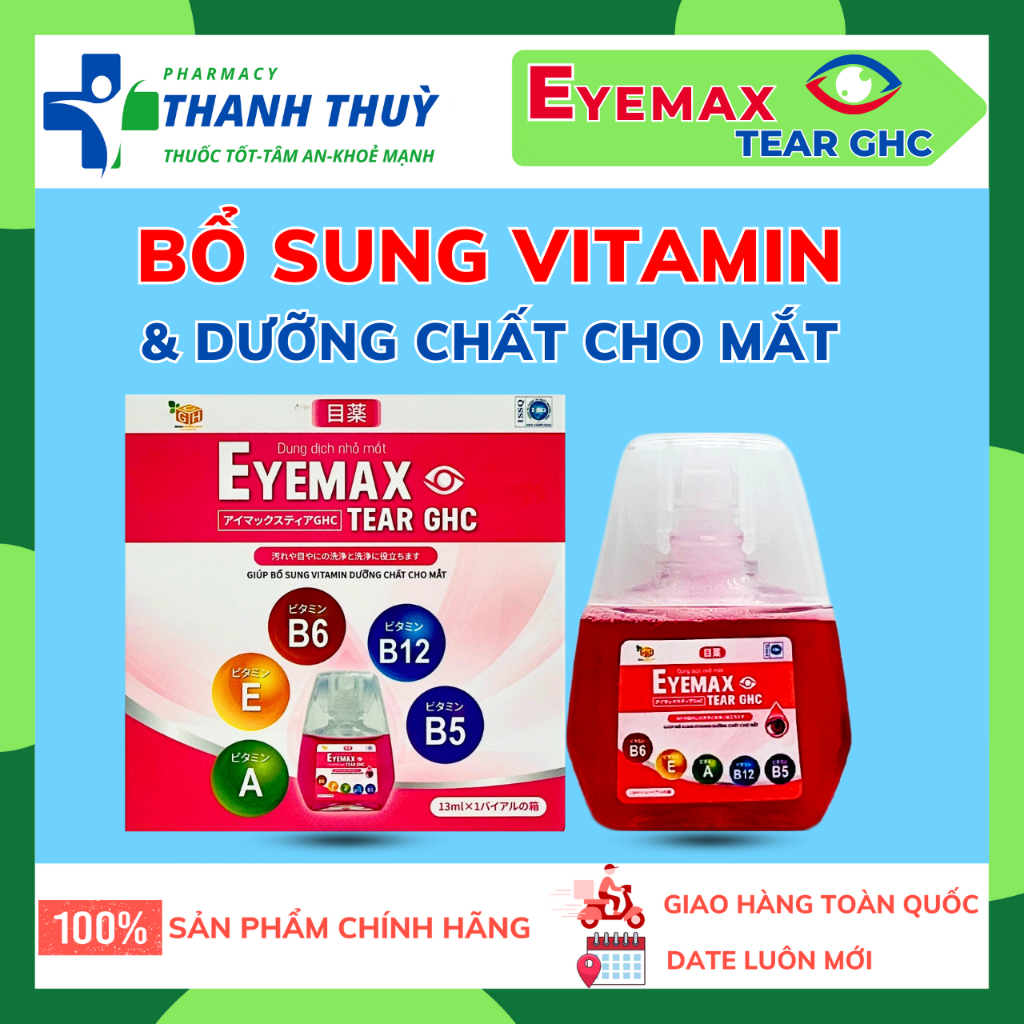 Nước nhỏ mắt Eyemax Tear GHC, Bổ Sung Vitamin Và Dưỡng Chất Cho Mắt ...