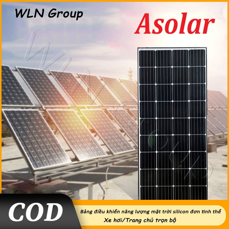 Tấm pin mặt trời loại A 185W Tấm pin mặt trời silicon đơn tinh thể công suất đầy đủ Mô-đun PV ...