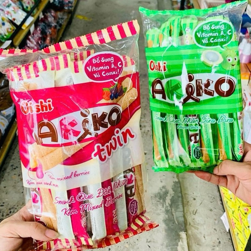 Bánh que Akiko Oishi, snack que nhân các vị (gói 140g) | Shopee Việt Nam