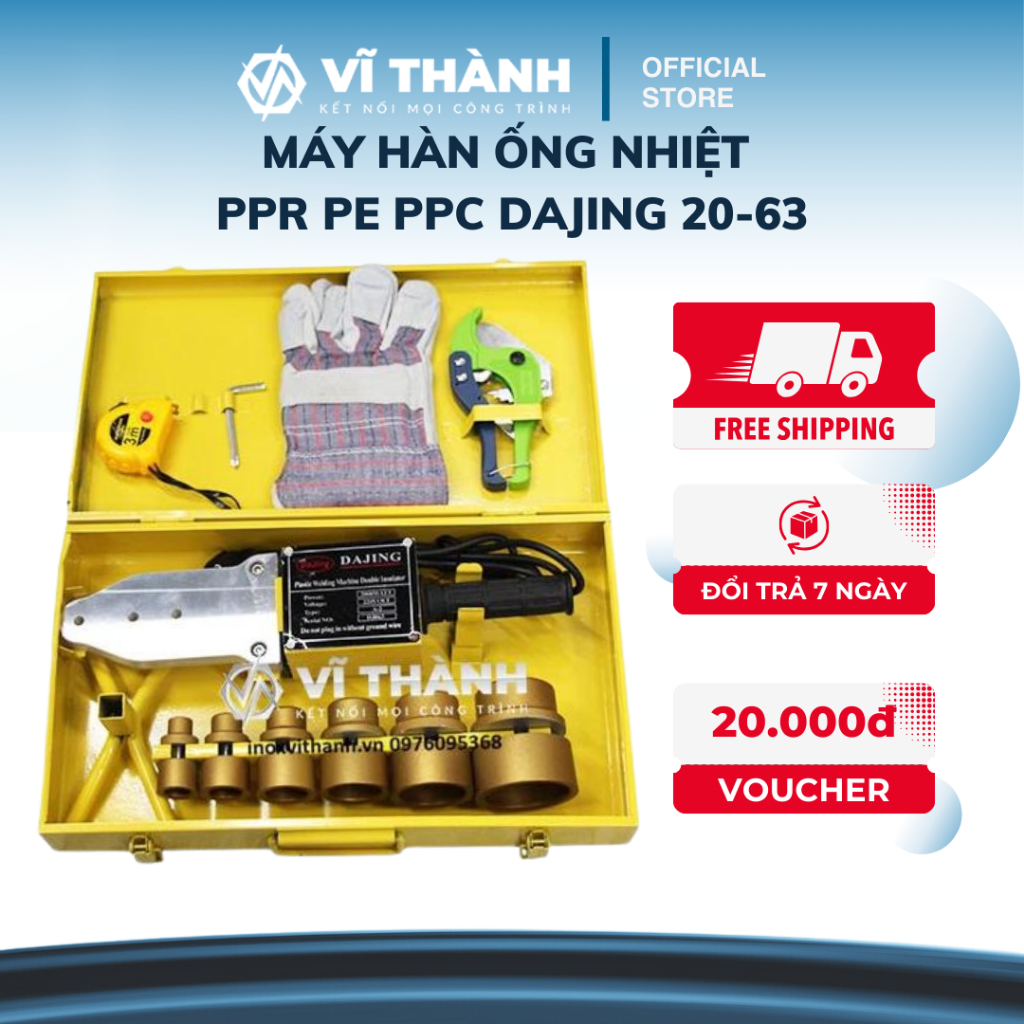 Máy Hàn Ống Nhiệt Ống Nhiệt PPR PE PPC Dajing 20-63 - Chính Hãng ...