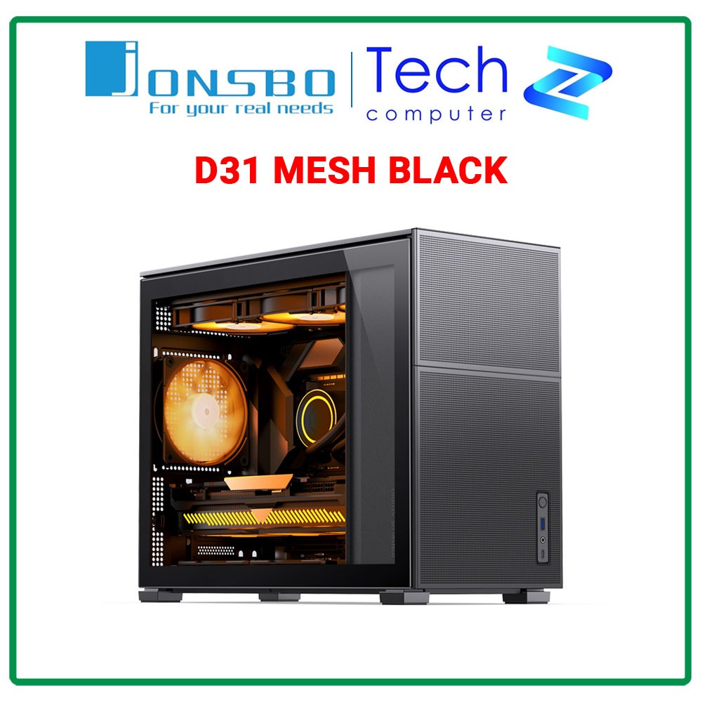 Vỏ case Jonsbo D31 MESH Black ( Mini Tower/Màu Đen) | Shopee Việt Nam