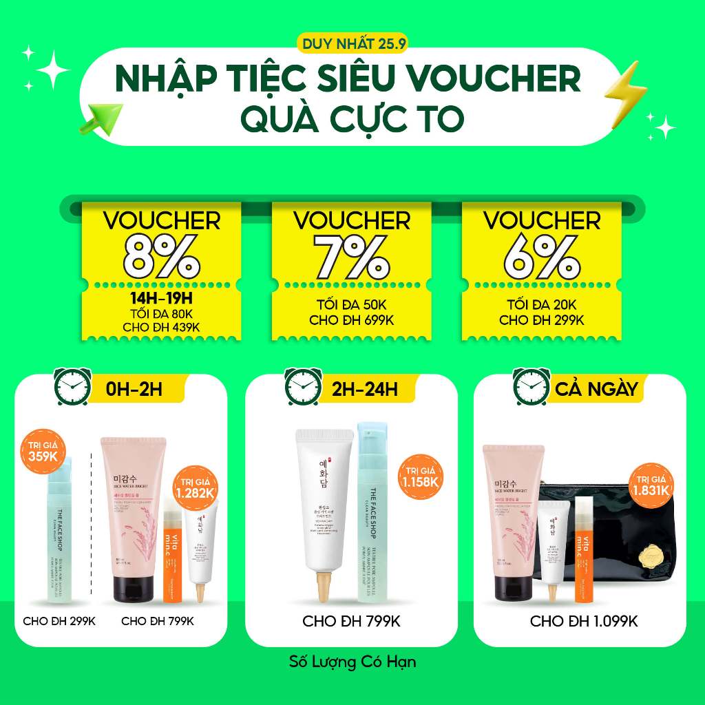 [DUY NHẤT 27.9][VOUCHER 50K]Combo 2 Kem Chống Nắng Lâu Trôi THE FACE SHOP Natural Sun Eco Power ...
