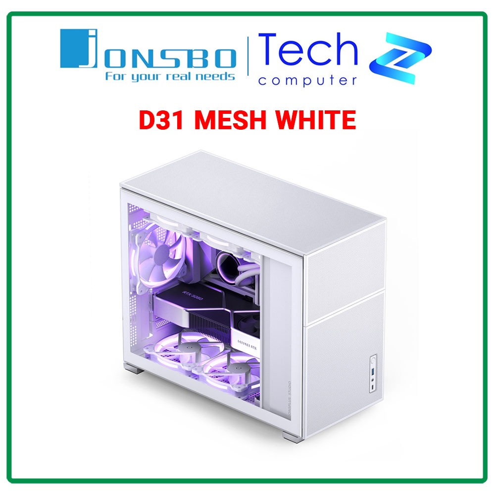 Vỏ case Jonsbo D31 MESH White ( Mini Tower/Màu Trắng) | Shopee Việt Nam