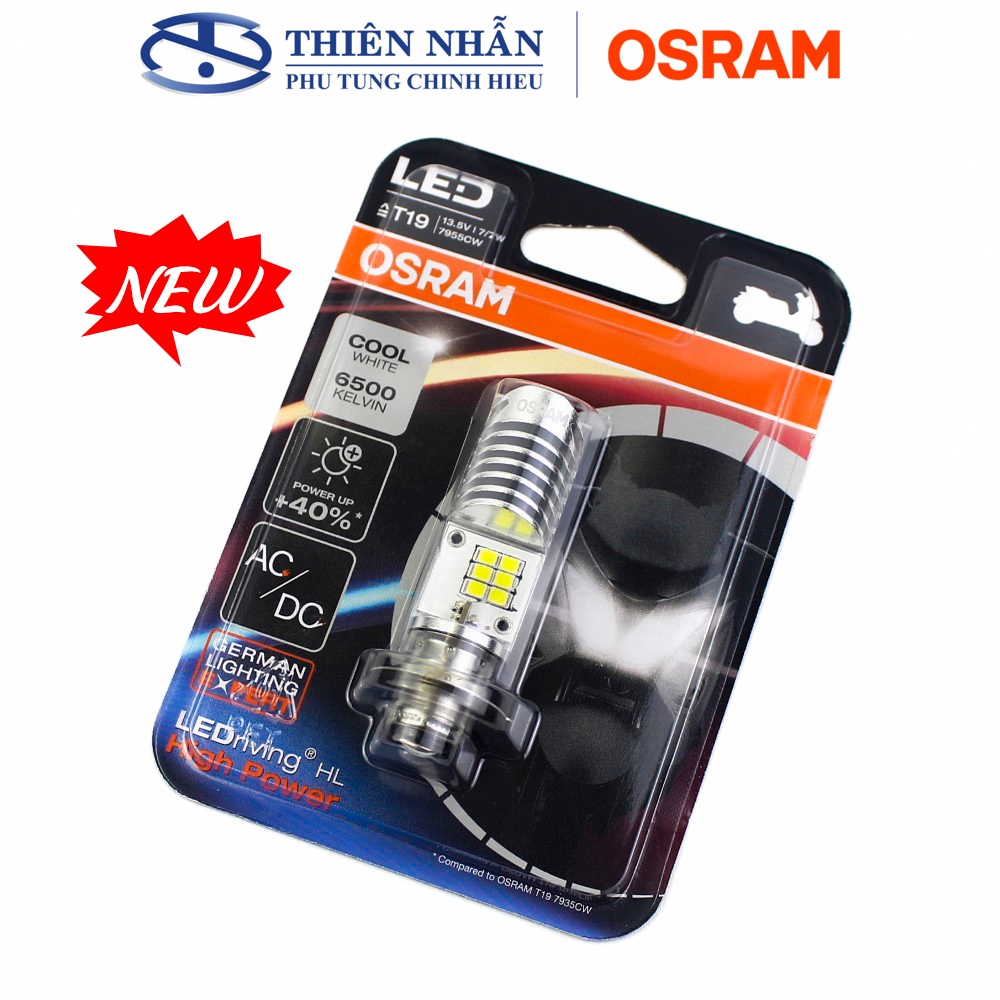 Bóng đèn LED OSRAM T19 High Power Dream, Wave alpha đời đầu, Wave 125i, WaveZX, AirBlade 110 ...