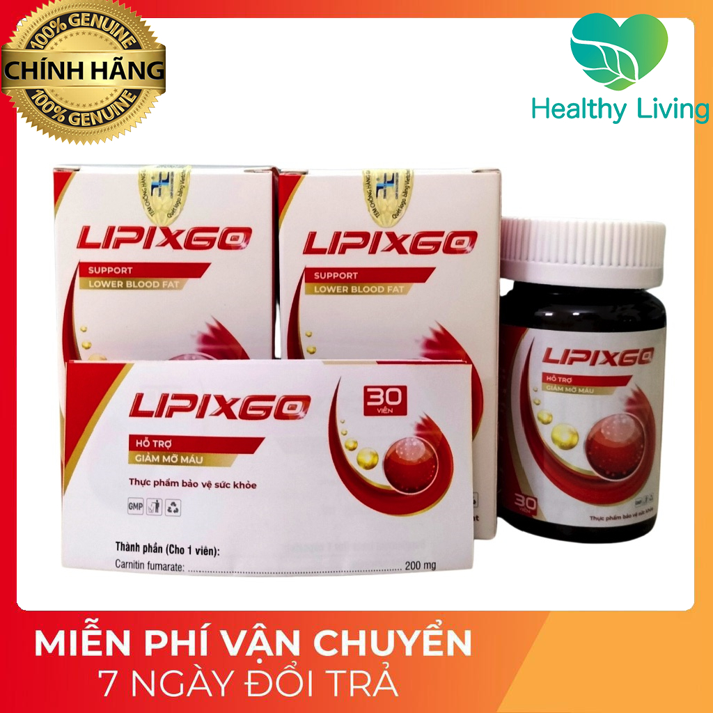 [COMBO 3 HỘP] LIPIXGO VIÊN UỐNG HỖ TRỢ SỨC KHỎE HUYẾT ÁP, PHÒNG NGỪA ...
