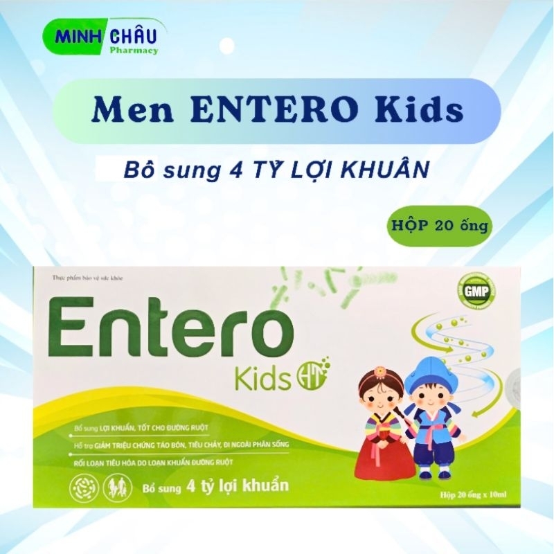 (Chính hãng) Hộp 20 ống Men vi sinh ENTERO Kids HT - Bổ sung lợi khuẩn ...