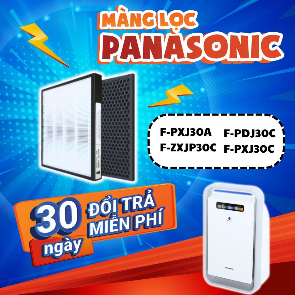 Màng lọc không khí Panasonic F-PXJ30A / F-PDJ30. Bộ lọc thay thế cho máy lọc không khí Panasonic ...