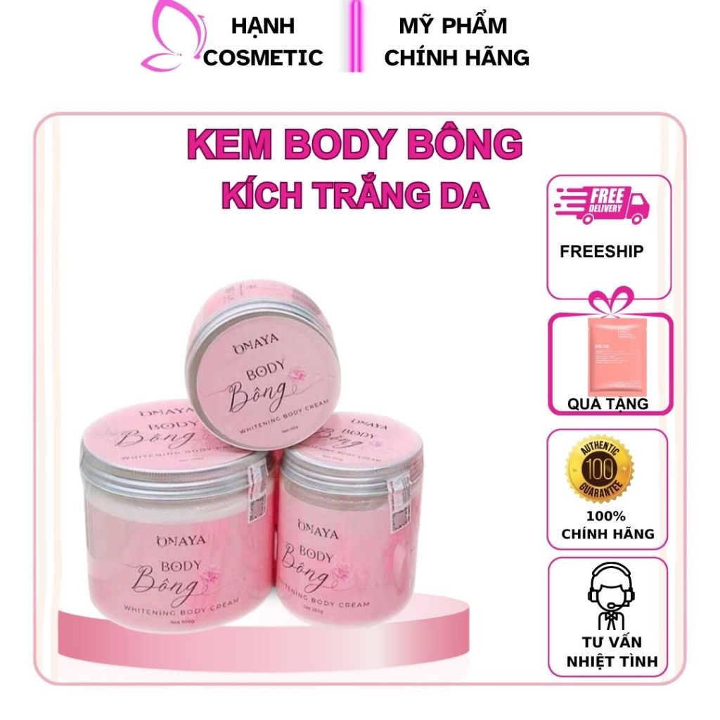 [Mua 1 tặng 1] Kem Body Bông Onaya Dưỡng Da Trắng Sáng Mịn Màng làn da ...
