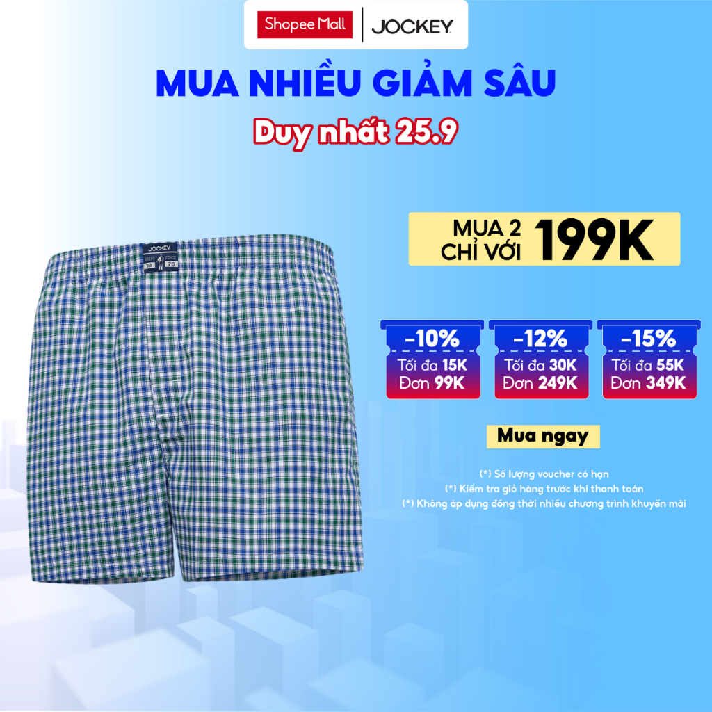 Quần short Boxer Kate nam Jockey in họa tiết - J0017 | Shopee Việt Nam