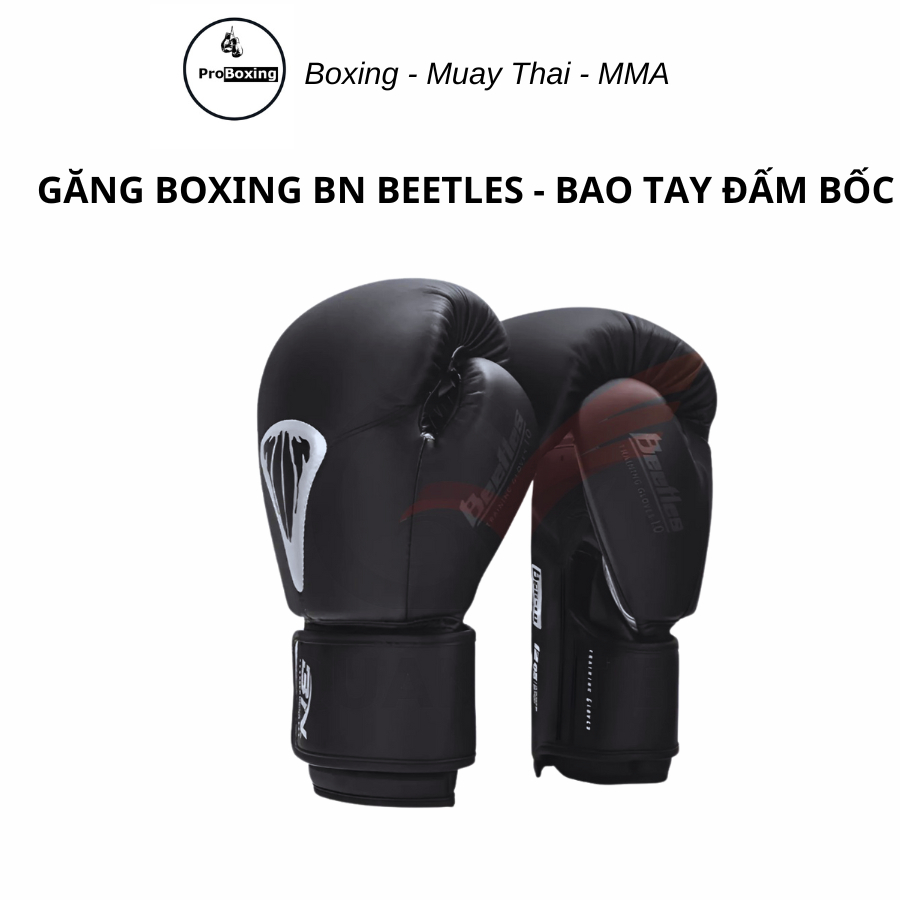 Găng Boxing BN Beetles Bao Tay Muay Thai - Màu Đen | Shopee Việt Nam